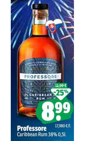ARCHIV | Professore Caribbean Rum 38% 0,5L v akcii platné do: 31.12. ...