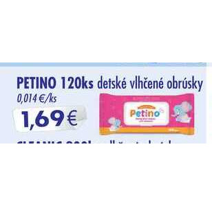 ARCHIV | PETINO detské vlhčené obrúsky 120 ks v akcii platné do: 28.1. ...