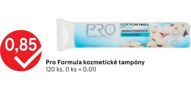 Pro Formula kozmetické tampóny 120 ks v akcii | Zlacnene.sk