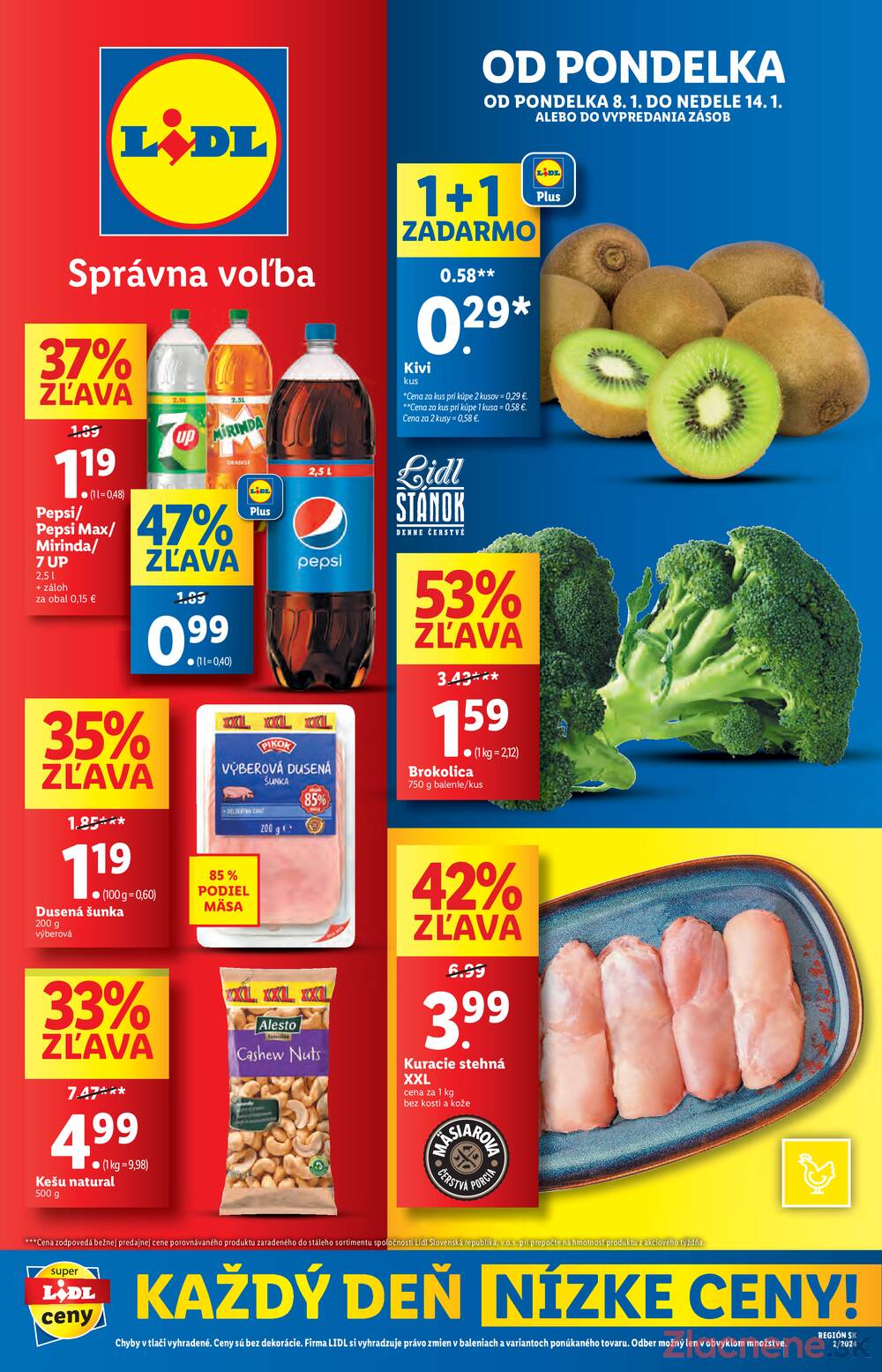 Leták Lidl od 8.1. do 14.1.2024 - 1.strana | Zlacnene.sk