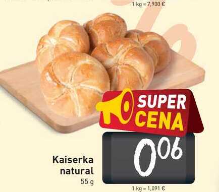 ARCHIV | Kaiserka natural 55 g v akcii platné do: 23.11.2021 | Zlacnene.sk