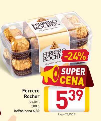 Ferrero Rocher dezert 200 g v akcii | Zlacnene.sk