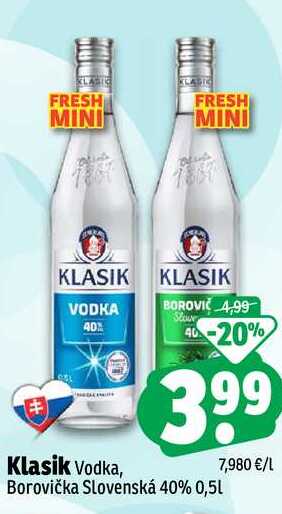 Vodka 38% 0,5 l v akcii | Zlacnene.sk