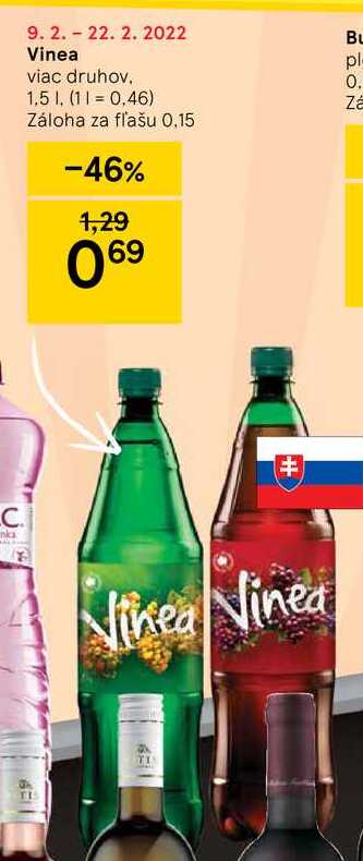 ARCHIV | Vinea, 1,5 l v akcii platné do: 22.2.2022 | Zlacnene.sk