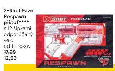 ARCHIV | X-Shot Faze Respawn pištoľ v akcii platné do: 26.4.2022 ...