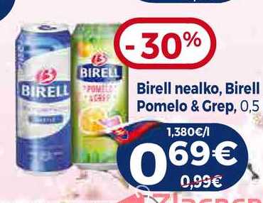 ARCHIV | Birell nealko, Birell Pomelo & Grep, 0,5 l v akcii platné do ...
