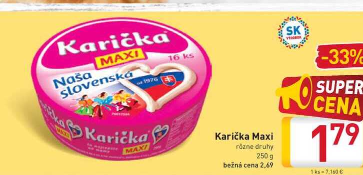 Karička klasik, so smotanou, 125 g v akcii | Zlacnene.sk